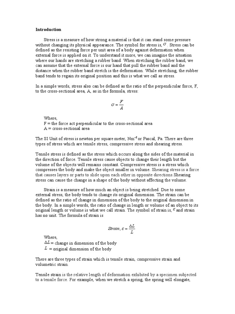Assignment Physics Group | PDF | Stress (Mechanics) | Force