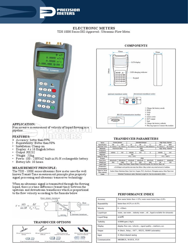 Ultrasonic Flow Meter Pdf