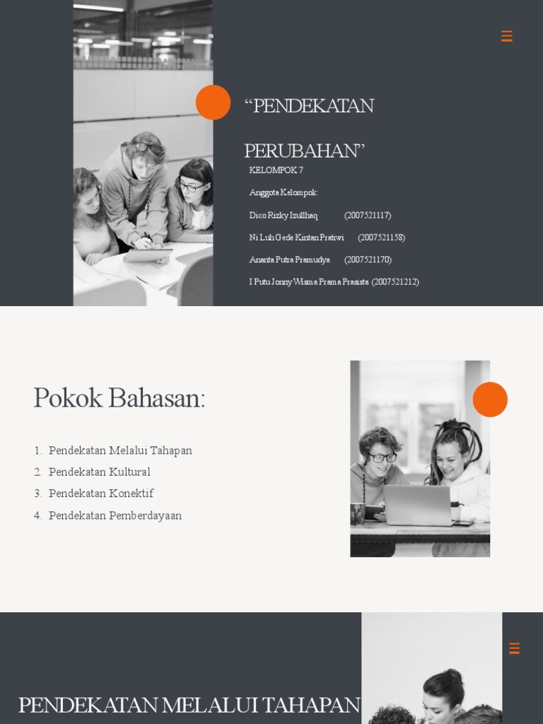 Pendekatan Perubahan KLP 7 | PDF