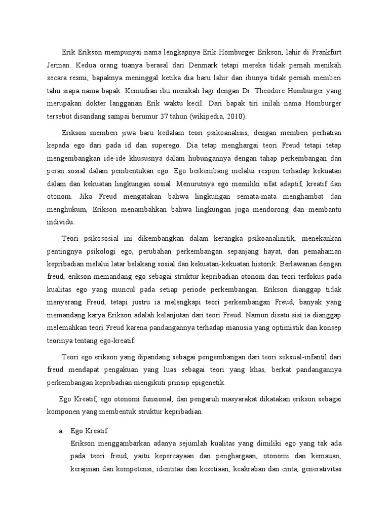 TSM 1-Resume Erikson | PDF