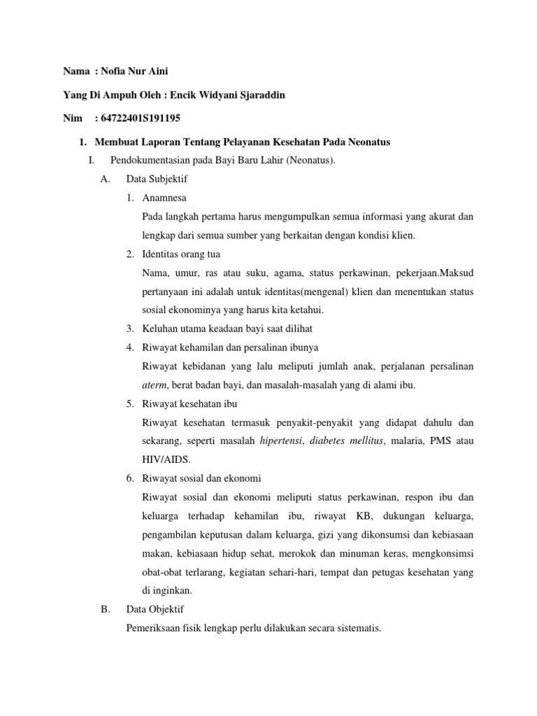 Neonatus (MTBM) - Dikonversi | PDF | Pengembangan Diri