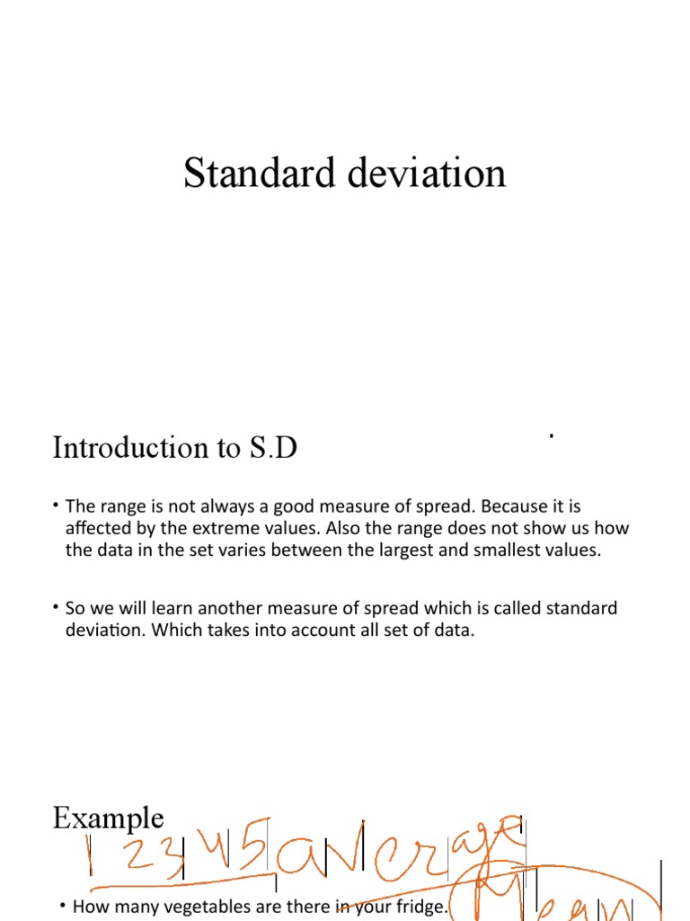 Standard Deviation PPT (1) Fs | PDF