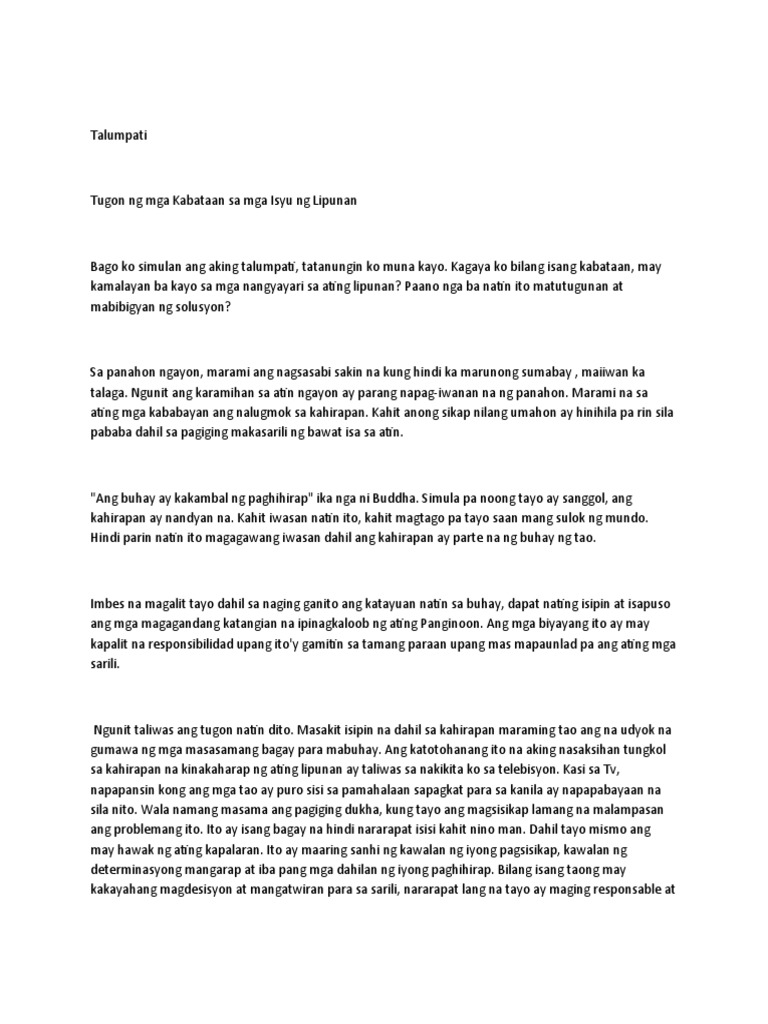 Talumpati WPS Office | PDF