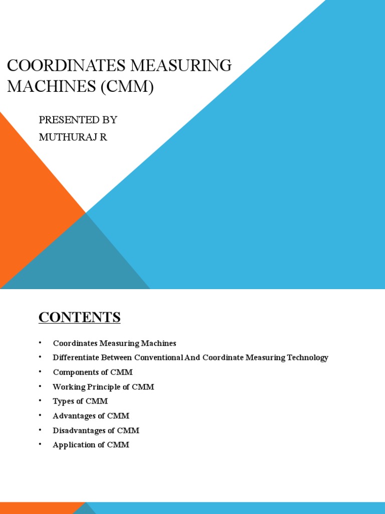 Coordinates Measuring Machines (CMM) | PDF | Applied And ...