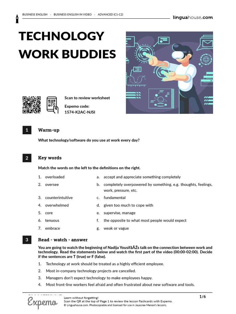 Asynchronous Technology Work Buddies British English Student Ver2 BW | PDF | Linguistics