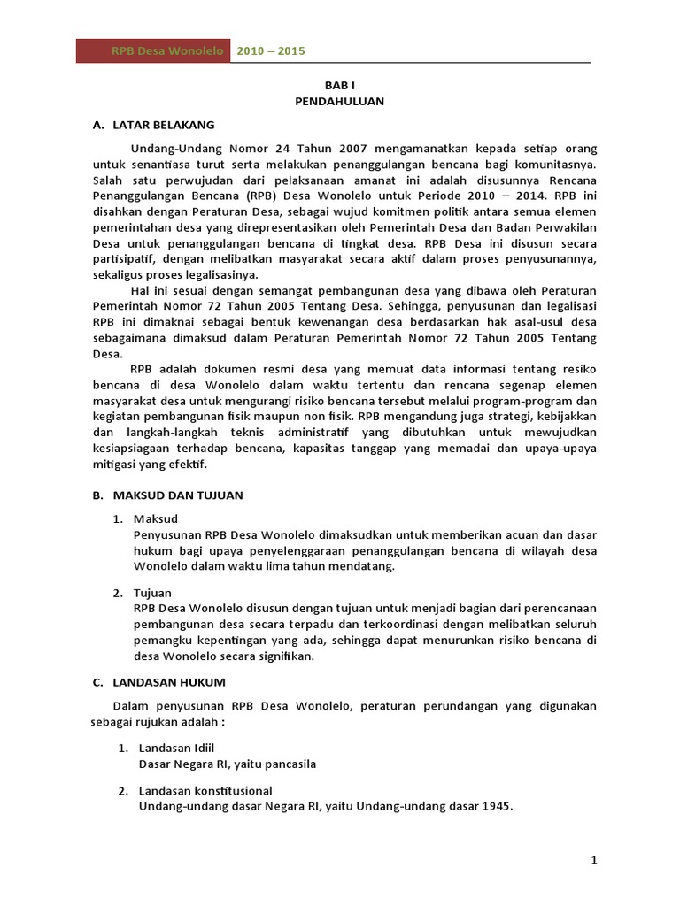 Wonolelo Dokumen Rpb Pdf