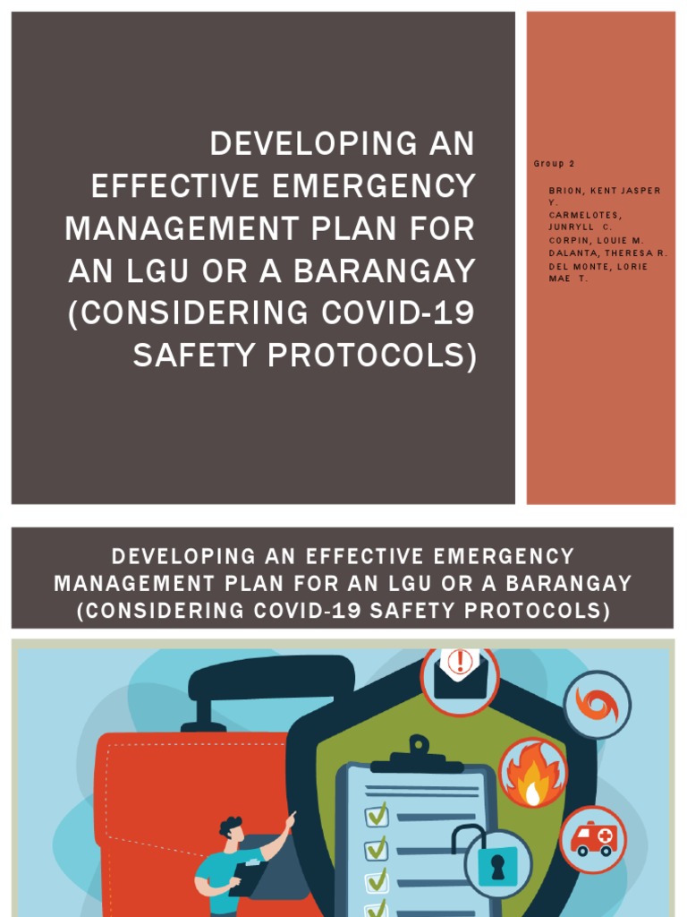 Developing An Effective Emergency Management Plan For An Lgu or A ...