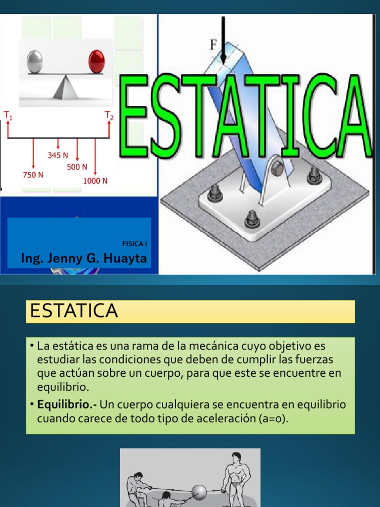Fundamentos de Estática en Física | PDF | Fuerza | Las leyes del ...
