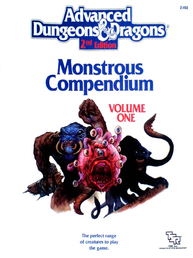 AD&D 2nd Edition Monstrous Compendium Volume 1 | PDF