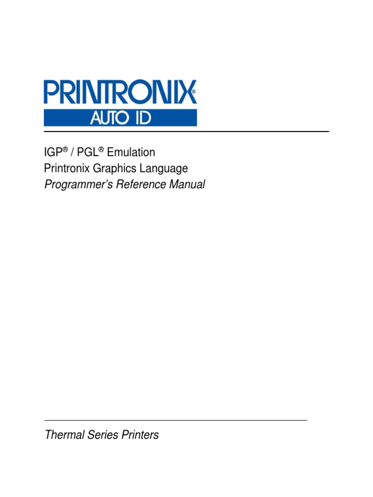 258780e PTX PRGM PGL TH1 | PDF | Barcode | Printer (Computing)
