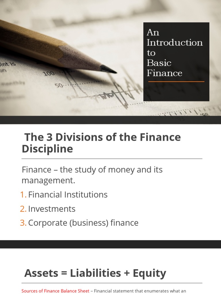 An Introduction To Basic Finance | PDF | Finance & Money Management