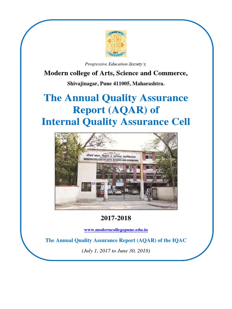 Aqar-Report 2017-18 Modern College | PDF | Educational Technology | Lecture