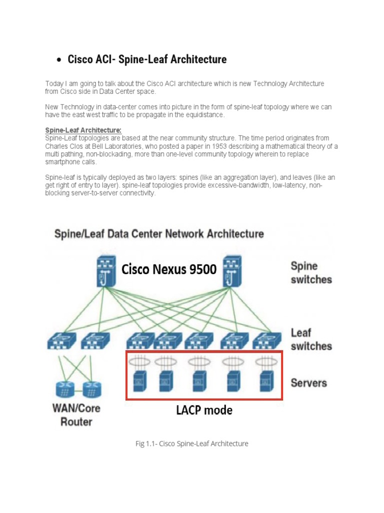 Cisco ACI-Spine-Leaf Architecture | PDF | Network Switch | Computer Network