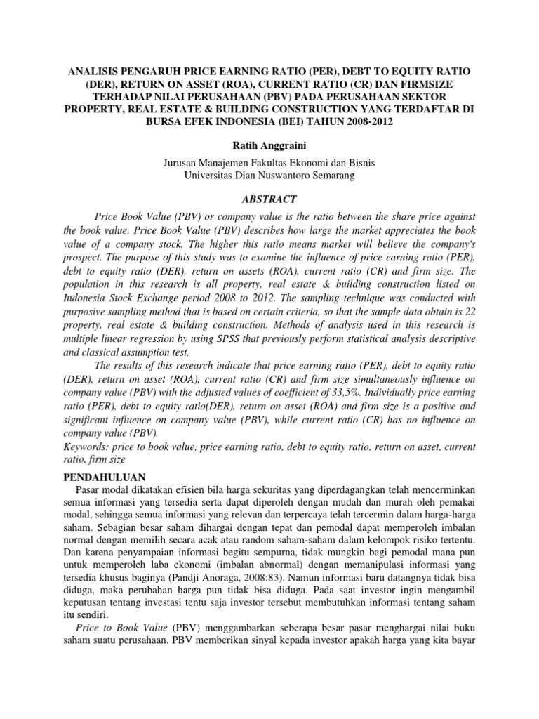 Jurnal 14871 | PDF | Equity (Finance) | Statistics
