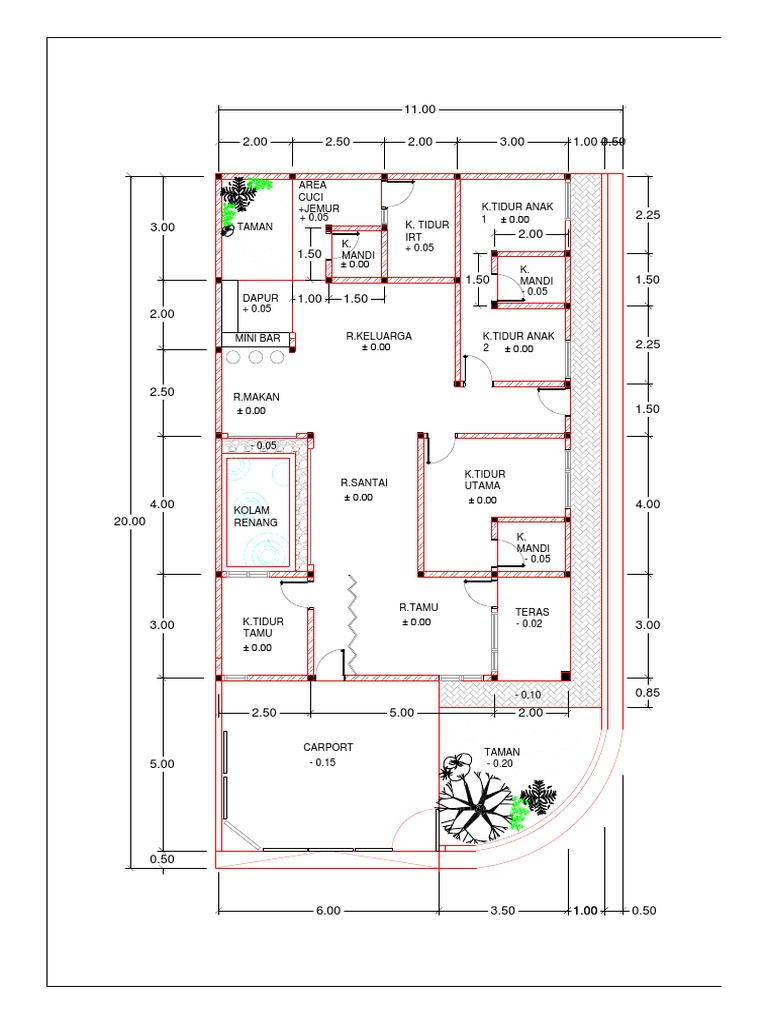 Denah Teh Fani | PDF