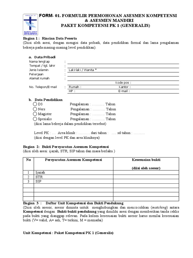 FORM 1 PK1 General | PDF