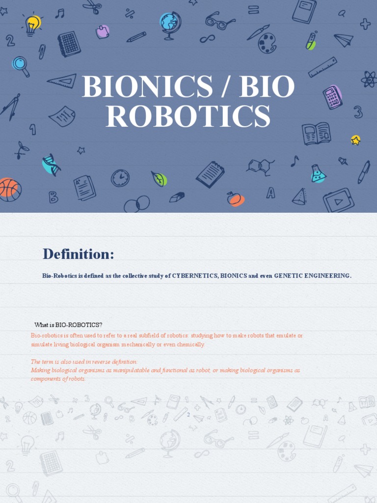 Bionics / Bio Robotics | PDF | Robotics | Robot