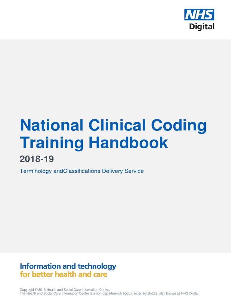 National Clinical Coding Training Handbook: Terminology ...