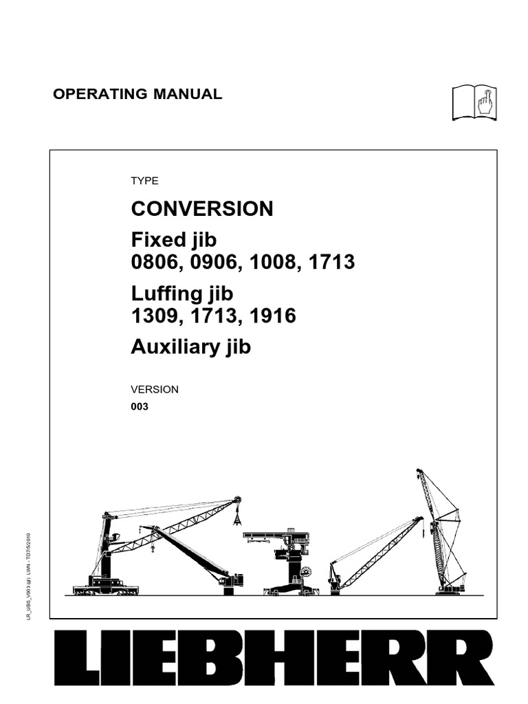 LR1100 - Ubs - V003 - en (Fixed Jib) Manual | PDF | Equipment ...