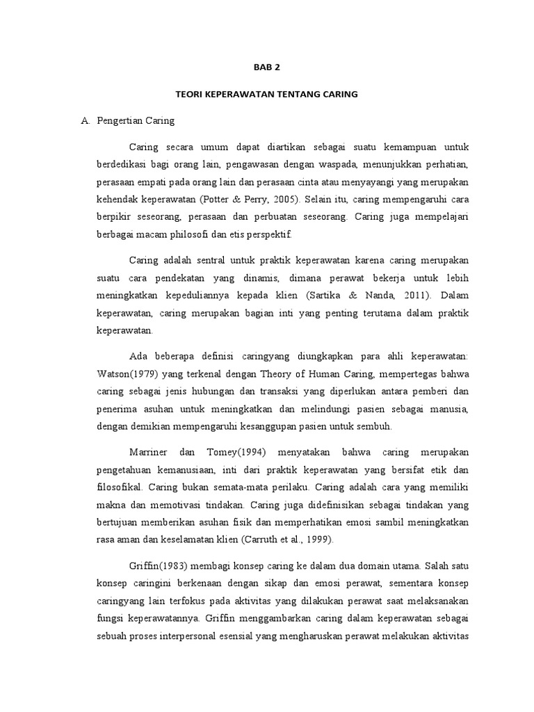 BAB 2 Dan BAB 3 Caring. | PDF
