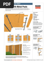 Colorbond Steel Fence Installation Guide | PDF | Materials