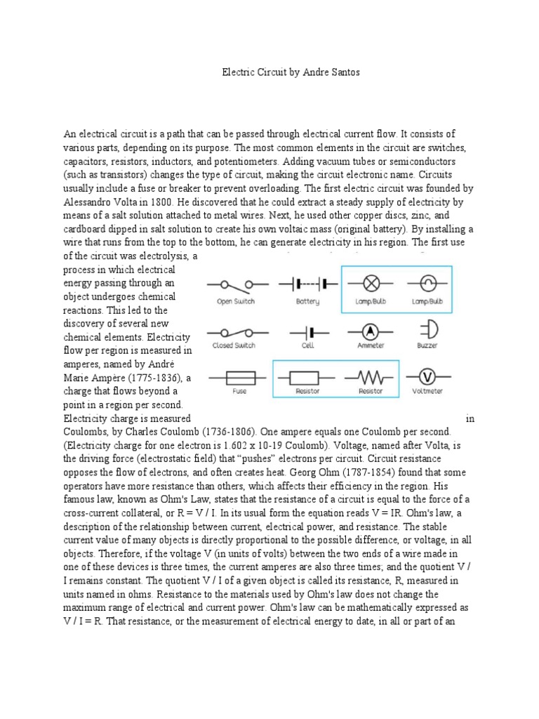 Electric Circuit Research Paper | PDF | Electricity | Electrical ...