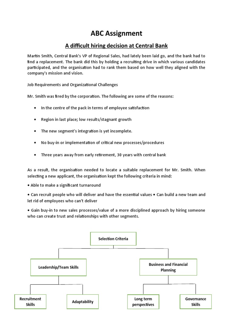 ABC Assignment | PDF | Recruitment | Business