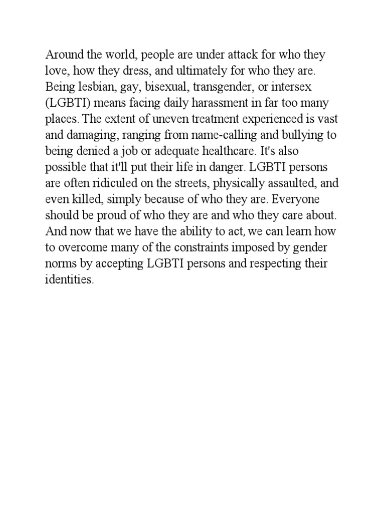 LGBT Speech Eng | PDF