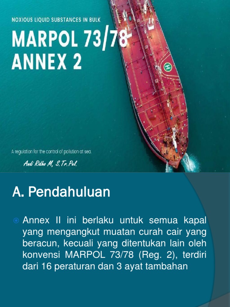 Marpol - Annex 2 | PDF