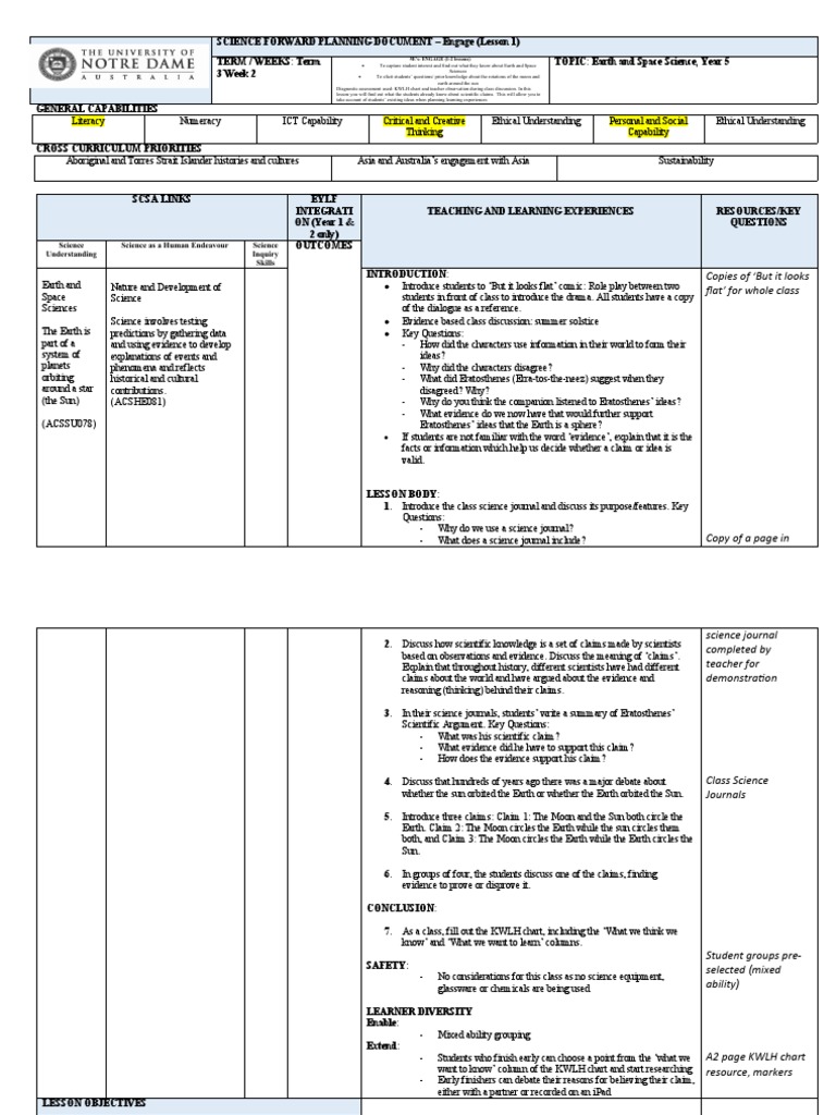 Primary Science FPD 5e's | PDF | Science | Educational Assessment
