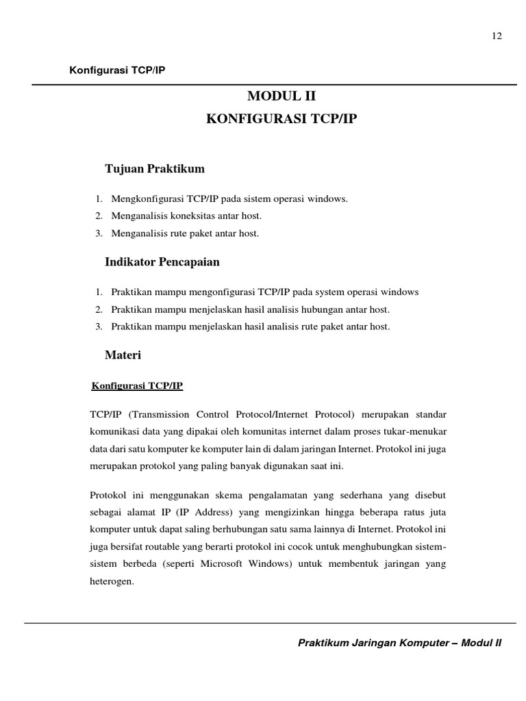 Modul Praktikum | PDF