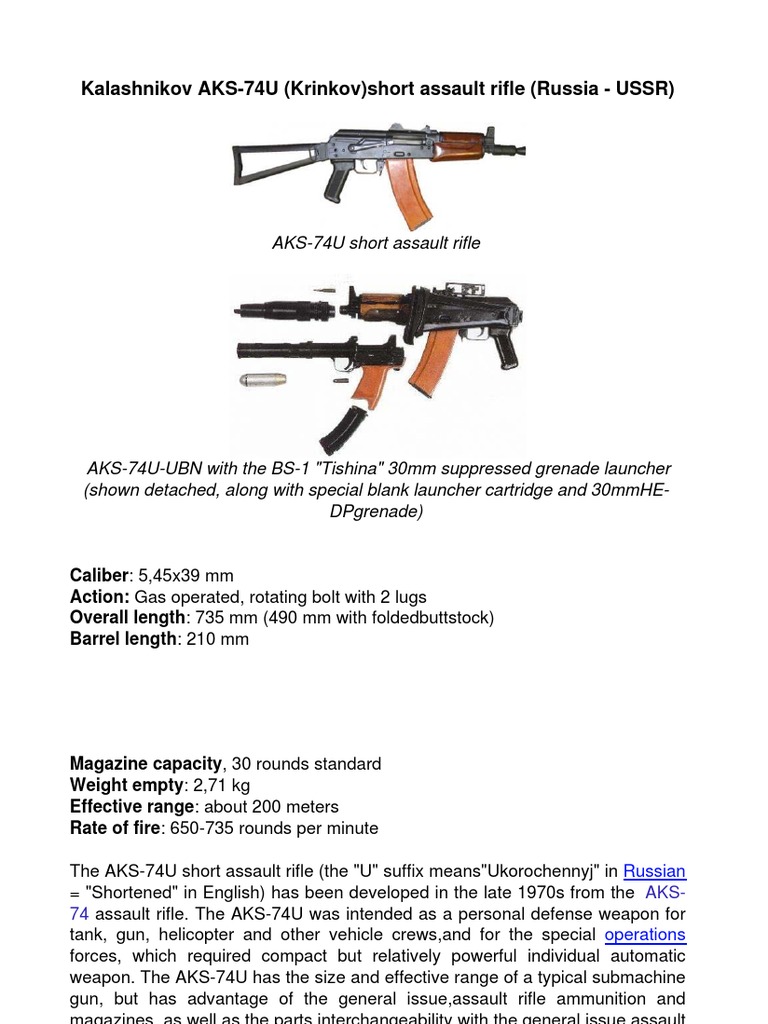 aks-74u-e | Rifle | Firearms