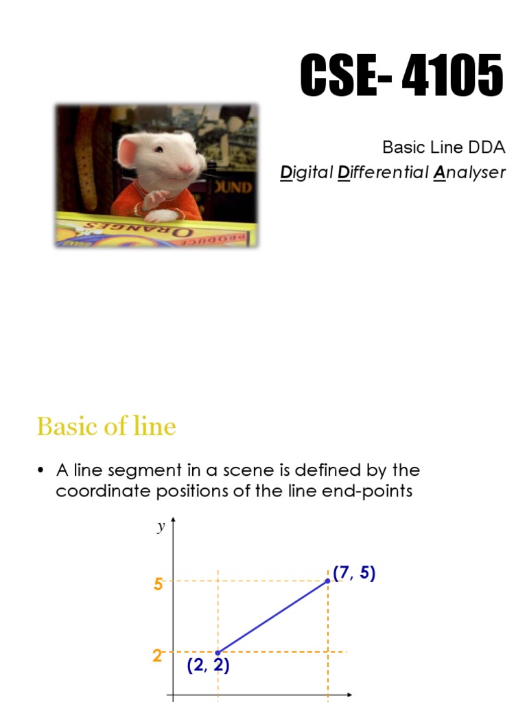 Digital Differential Analyser: Basic Line DDA | PDF | Computer ...