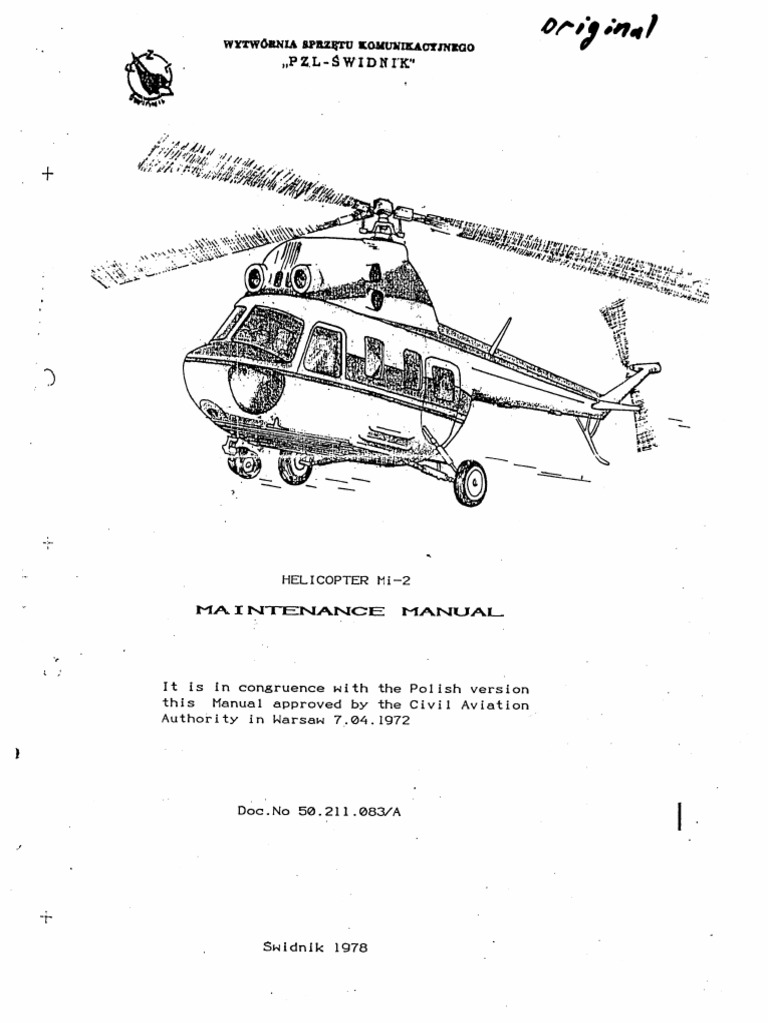 Mi 2 Helicopter Maintenance Manual | PDF