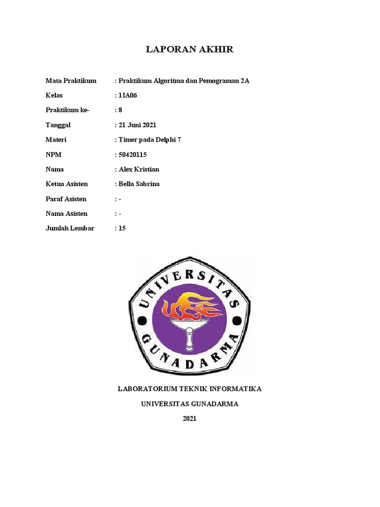 Timer Pada Delphi | PDF