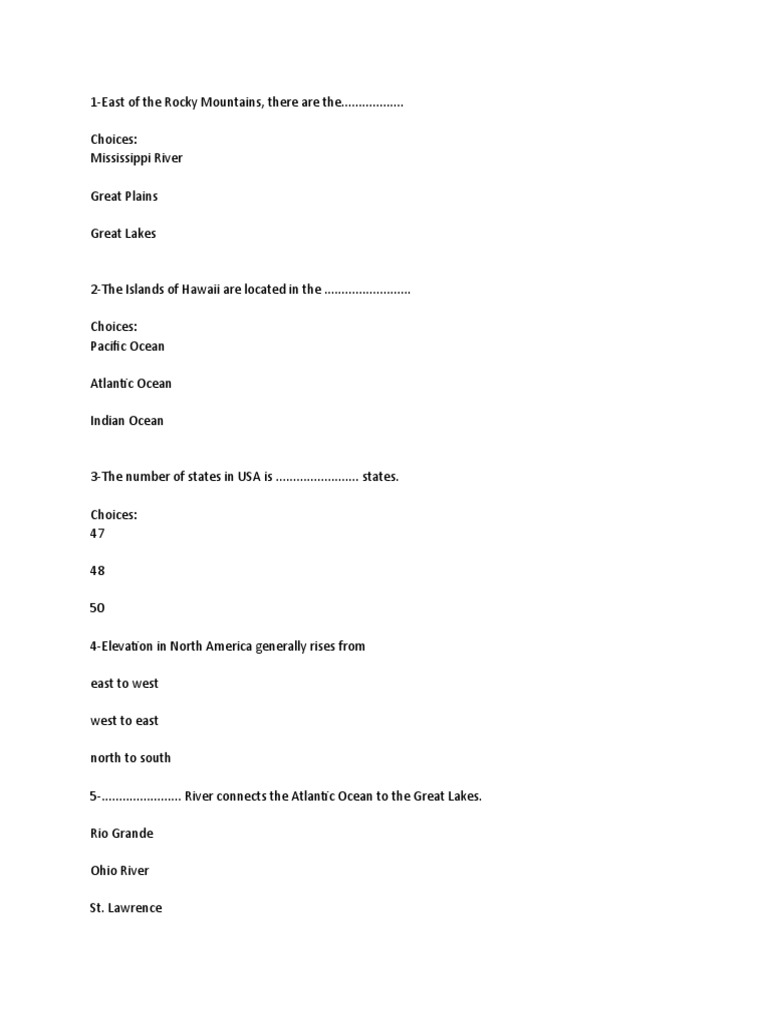 Physical Geography Worksheet | PDF