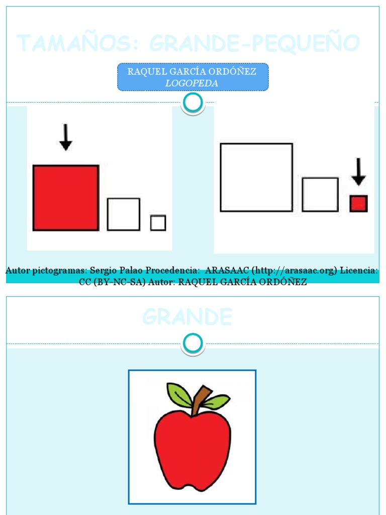 Aprendemos Los Conceptos Grande-Pequeño | PDF