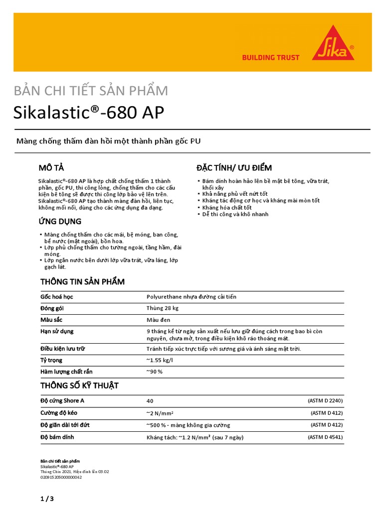 Sikalastic 680 Ap | PDF