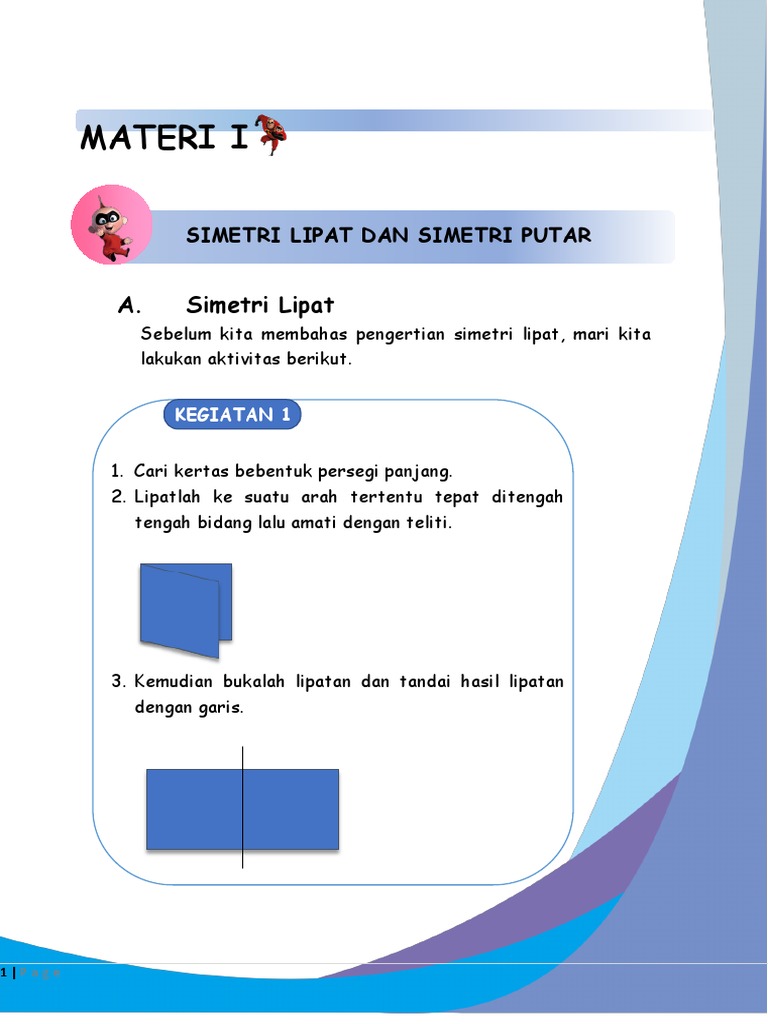 Simetri - Lipat, Simetri - Putar Dan Pencerminan | PDF