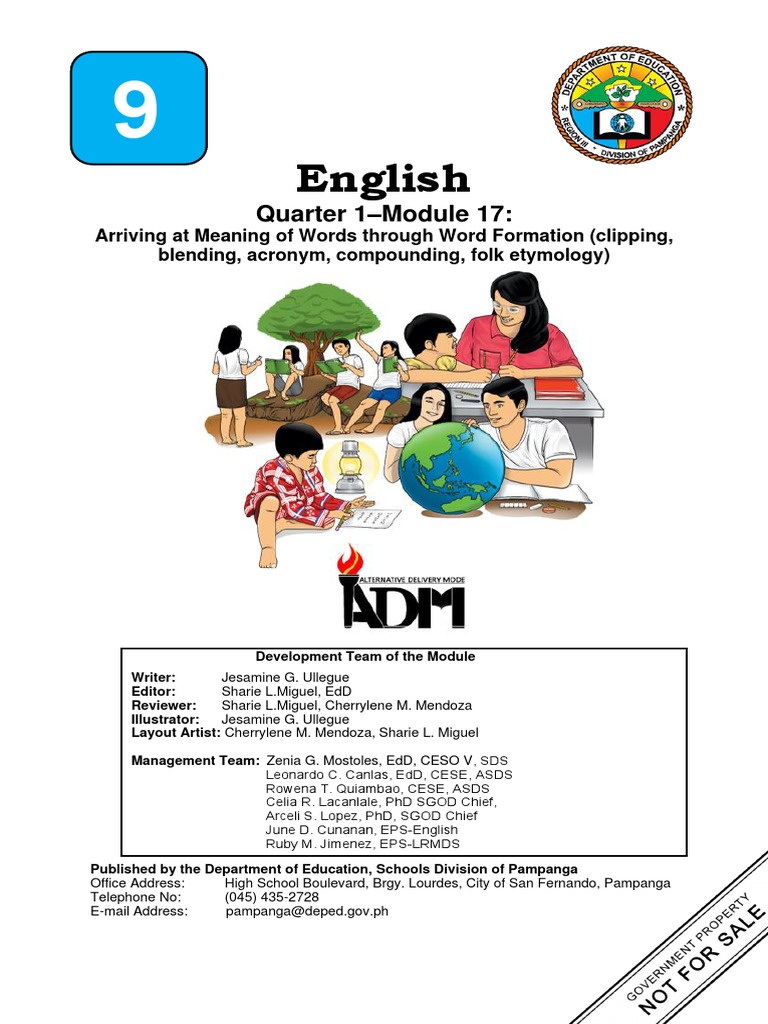 English9 - q1 - Mod17 - Arrive at Meaning of Words Through Word ...