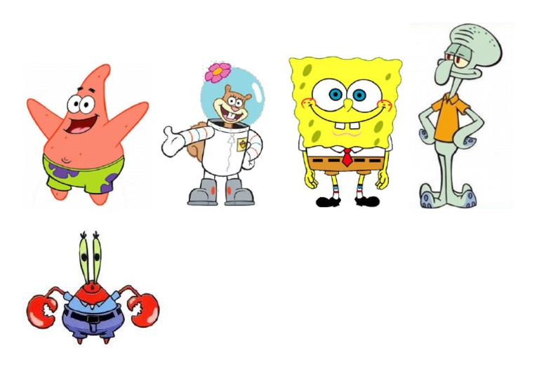 Personajes De Bob Esponja Png Bob Esponja Png Imágenes | PNGWing