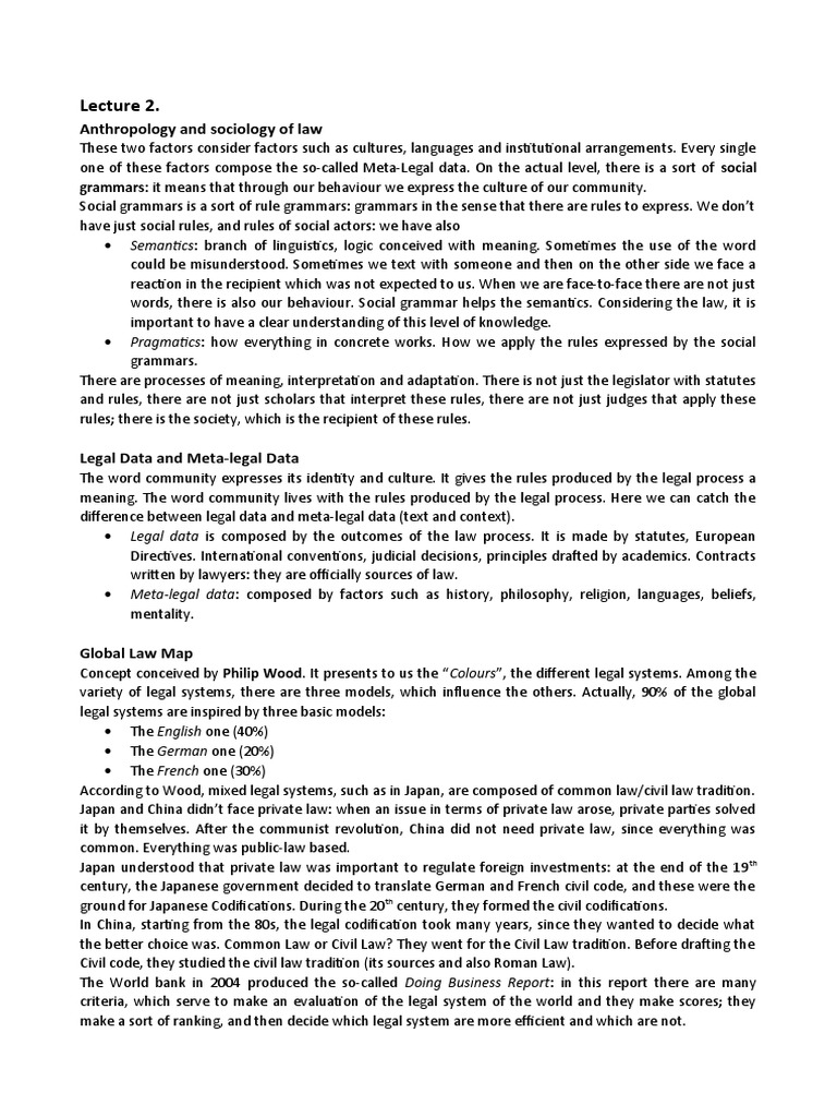 Lecture 2 UPL | Download Free PDF | Civil Law (Legal System) | Common Law