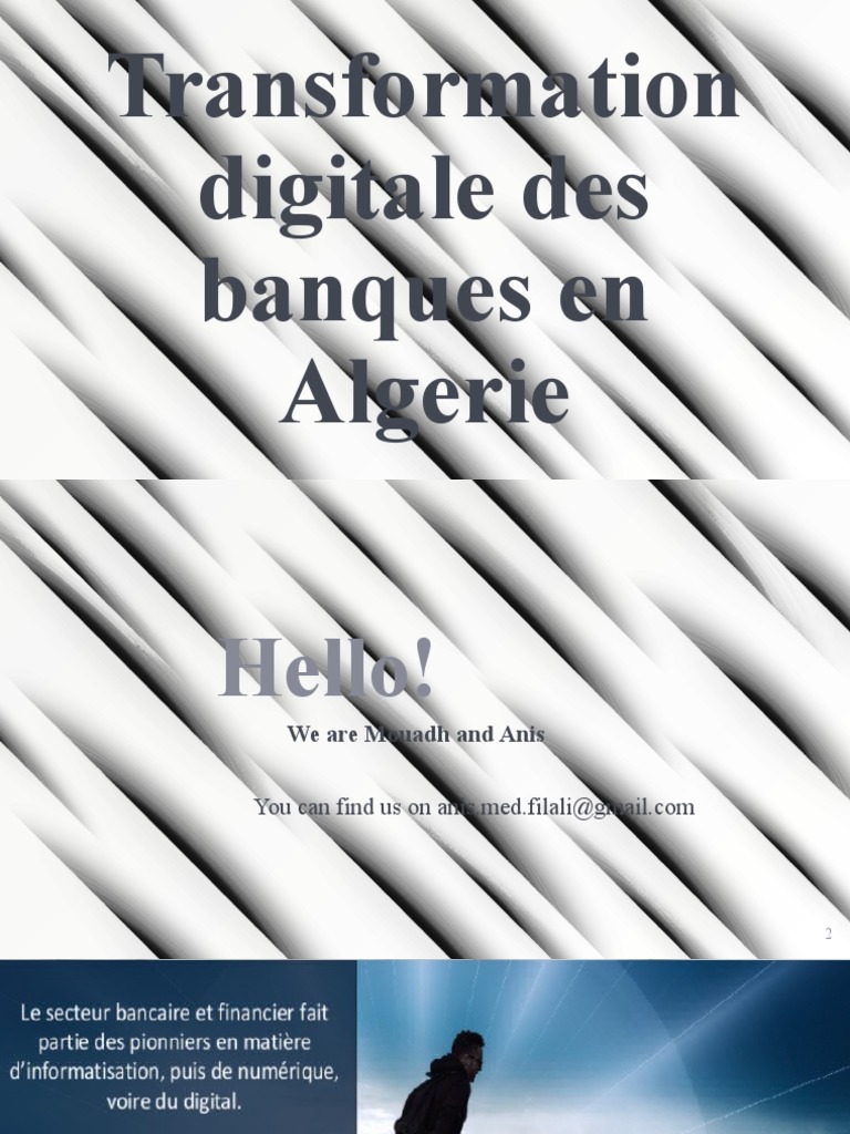 Digitalisation Bancaire en Algerie | PDF | Color | Blue