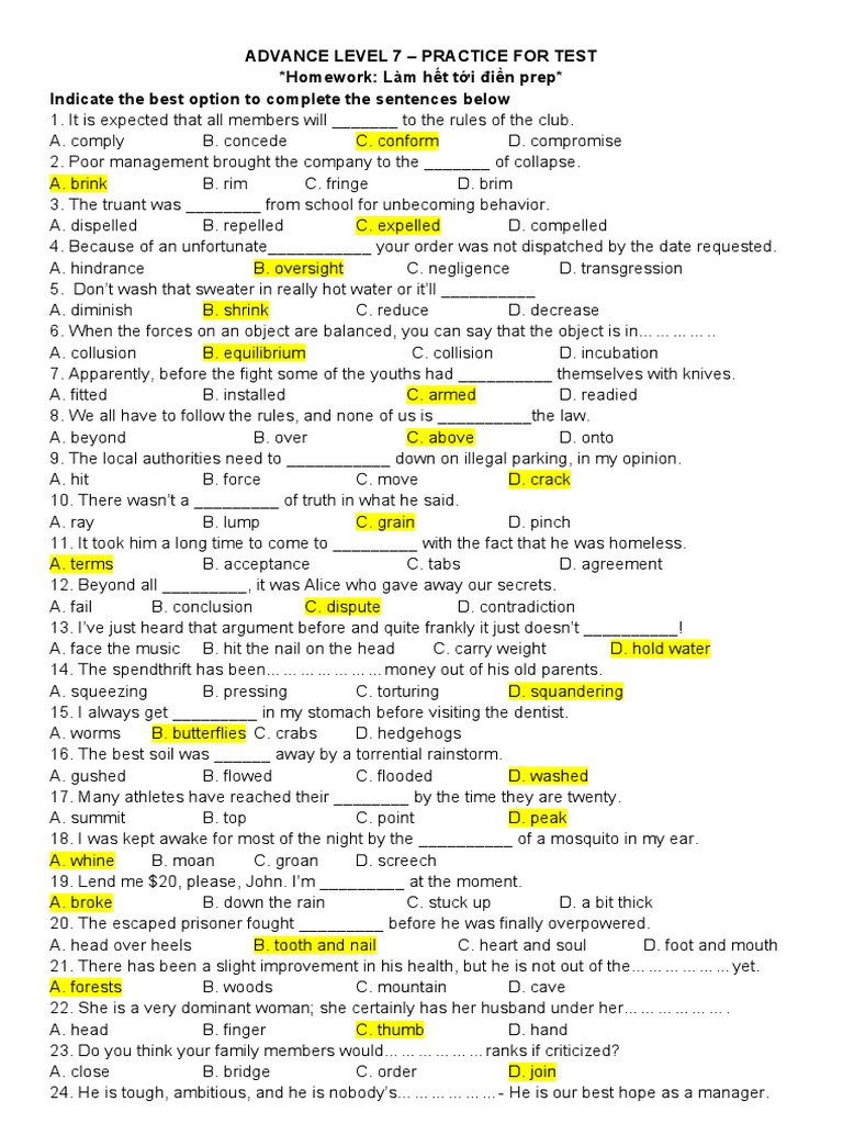 Advance Level 7 | PDF | Helium | Robot