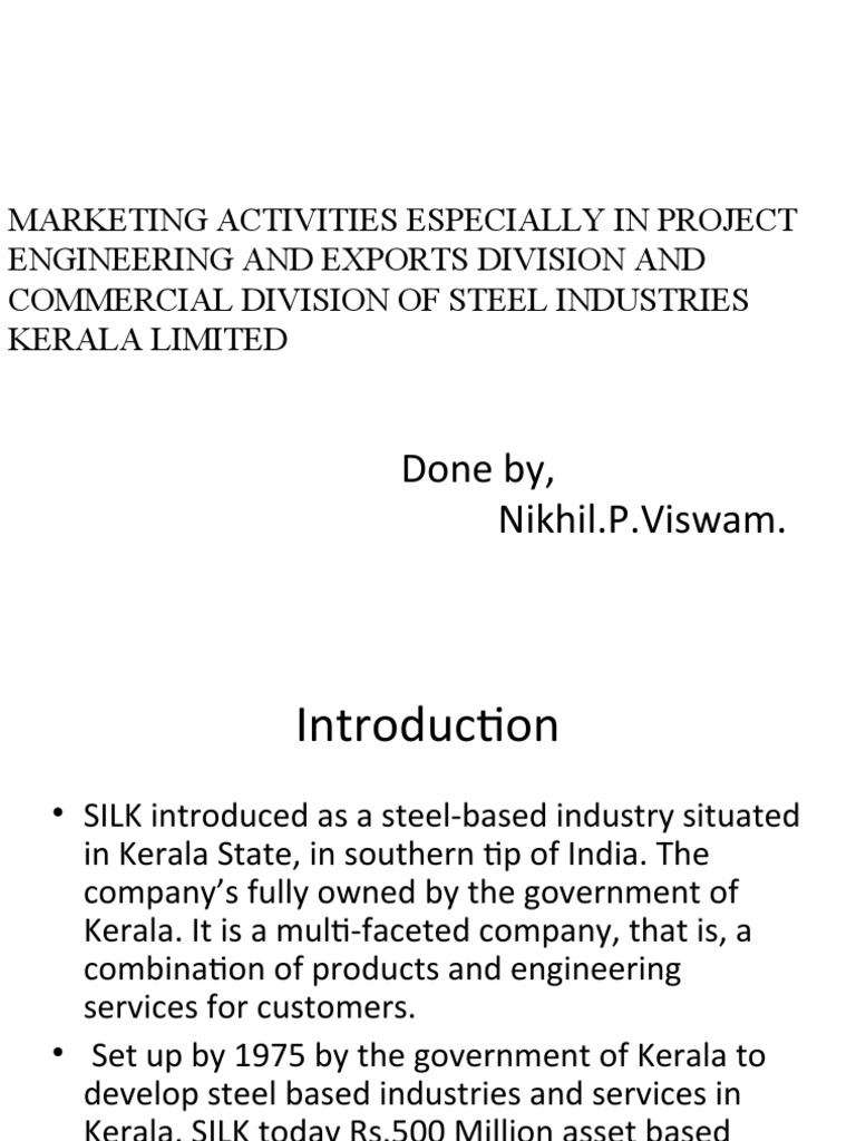 Steel Industries Activities | PDF | Marketing | Pricing