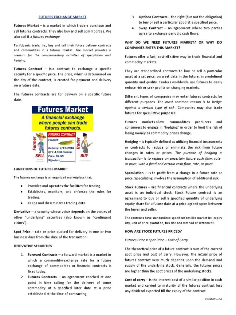 Financial Markets - Lesson | PDF | Futures Contract | Bonds (Finance)