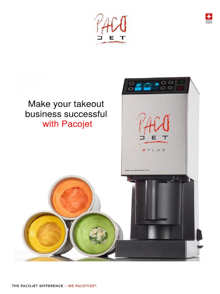 Make Your Takeout Business Successful With Pacojet | PDF | Foods | Soup
