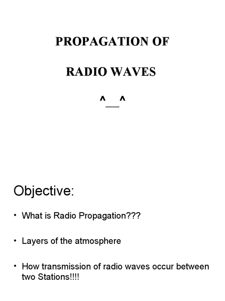 Propagation of Radio Waves | PDF | Radio Propagation | Ionosphere