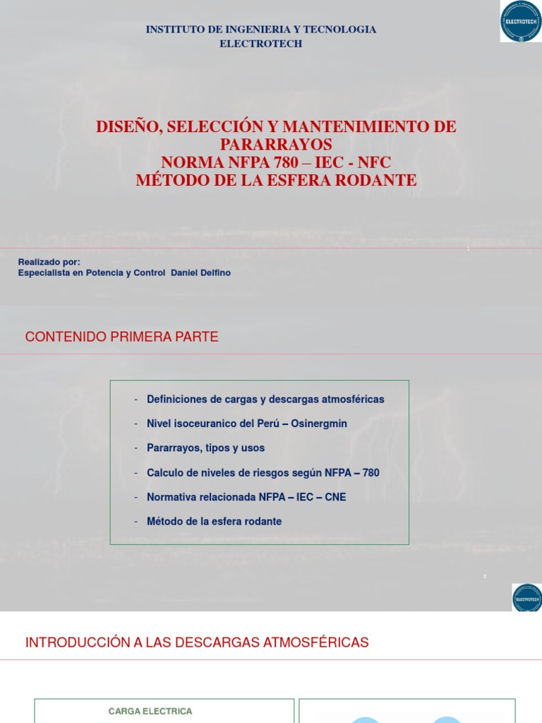 Material Completo Pararrayos | PDF | Relámpago | Electricidad