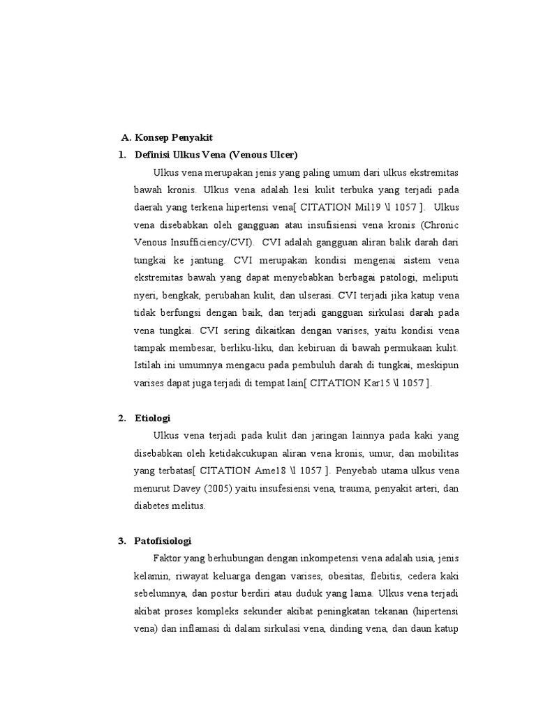 Pemahaman Ulkus Vena dan Penanganannya | PDF